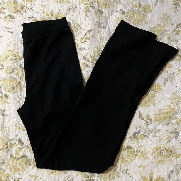 Abound | Pants & Jumpsuits | Abound Black Flare Leggings With Side Slit ...